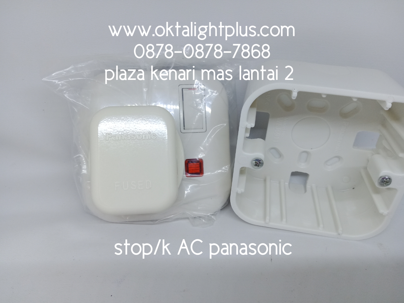 Stop kontak dan steker AC PANASONIC | OktaLight+