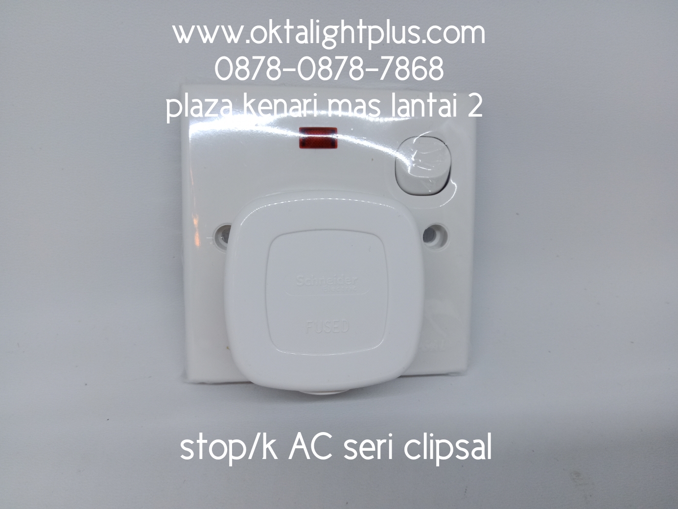 Stop kontak dan steker AC Clipsal | OktaLight+