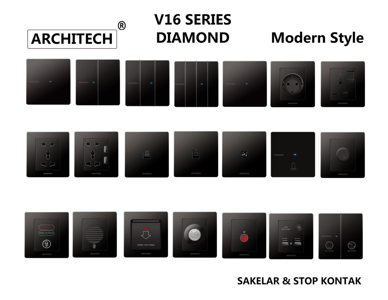 SAKLAR ARCHITECH BLACK DIAMOND | OktaLight+